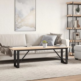 Konferenční stolek s O rámem 160x40x45 cm borové dřevo a ocel 3282668