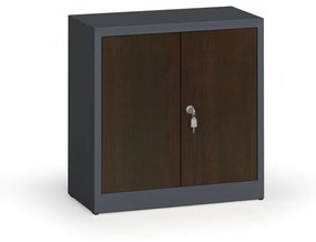 Alfa 3 Svařované skříně s lamino dveřmi, 800 x 800 x 400 mm, RAL 7016/wenge