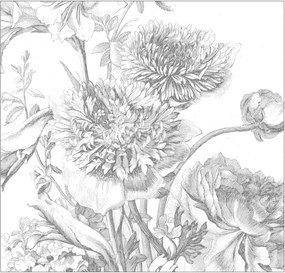 Tapeta Engraved Flowers