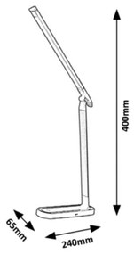 Rabalux - LED Stmívatelná dotyková stolní lampa LED/7W/230V bílá