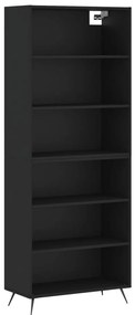 vidaXL Skříň černá 69,5 x 32,5 x 180 cm kompozitní dřevo