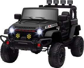 Dětské elektrické auto AIYAPLAY pro děti od 3 let - Off-Road bateriové 12V elektrické auto s dálkovým ovládáním, tlumicími koly, Bluetooth, LED světl…
