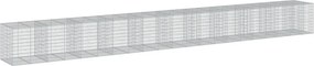 Gabionový koš s víkem 1 050 x 100 x 100 cm pozinkované železo 3295209