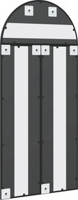 Nástěnné zrcadlo černé 60 x 130 cm oblouk železo 3200607