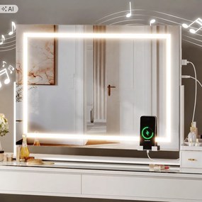 LED zrcadlo Hollywood 58 × 46 cm