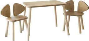 Dětská sada stolečku a židliček 2 ks Mickey Two Chair Set - Brown