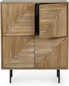 Skříňka z mangového dřeva v přírodní barvě 92x110x40 cm Darsey – Bizzotto