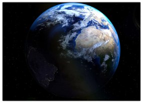 Skleněný obraz planety Země (70x50 cm)