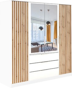 Stolar Šatní skříň Bali Lux D4 Barva: bílá