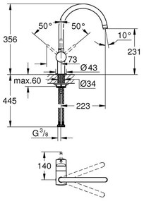 Grohe Minta Dřezová baterie 32917000