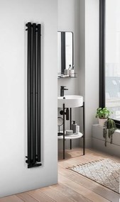 Sapho Sapho, PILON topné těleso 196x1800mm, se 3 háčky, černá mat, IZ128T