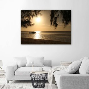 Gario Obraz na plátně Loď na břehu moře Rozměry: 60 x 40 cm