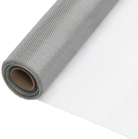 Sítě 80 x 500 cm Mesh Nerezová ocel 201 Stříbrná 150892