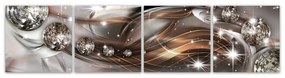 Malvis ® Luxusní obraz Hvězdný prach Velikost: čtyřdílné panorama - 100x25 cm