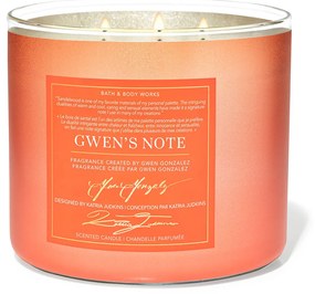 Bath & Body Works Gwen’s Note, vonná svíčka 411g