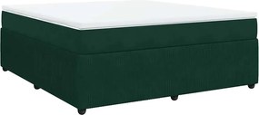 Box spring postel s matrací tmavě zelená 180x200 cm samet 3285659