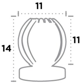 Stolní lampa Claw s dotykovou funkcí stínidlo kouř