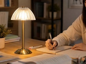Verk Group Bezdrátová led noční stolní lampy do ložnice s usb-c a 3 barvami světla