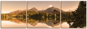 Obraz na plátně - Štrbské pleso - panoráma 5158FC (90x30 cm)