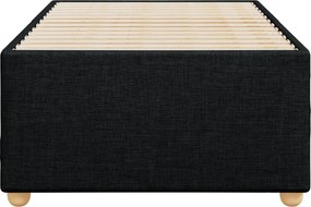 Rám postele bez matrace černá 80 x 200 cm textil 3284689