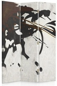 Ozdobný paraván Malovaná abstrakce - 110x170 cm, třídílný, klasický paraván