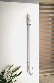 Sapho , PASADOR elektrický sušák ručníků, kulatý, 150x1500 mm, 30 W, leštěná nerez, ER175V