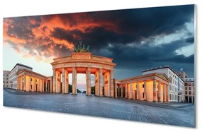 Obraz na skle Německo Brandenburg Gate 140x70 cm