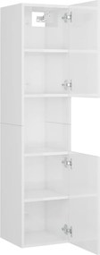 vidaXL Set koupelnového nábytku dřevotříska [3070914] Barva: Bílá