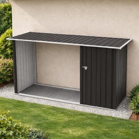 Zahradní domek BestBerg BBSH-002A / 2,6 m² / 249 x 160 x 103 cm / antracit/bílá
