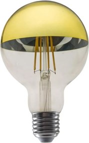 Led žárovka diolamp zrcadlová žárovka g95 8w/230v/e27/2700k/900lm/180° zlatý vrchlík