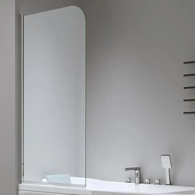 BPS-koupelny Jednodílná vanová zástěna HYD-PR01 70x140 chrom/transparent