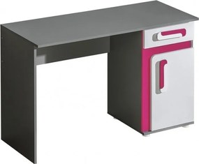 Casarredo - Komfort nábytek Dětský psací stůl APETTITA 9 antracit/růžová