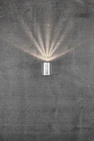 NOR 49701031 Venkovní nástěnné svítidlo Canto 2 2x5W LED galvanizovaná ocel čirá - NORDLUX