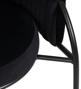 BigBuy Home Elegantní černé křeslo - rozměry 60 x 49 x 70 cm
