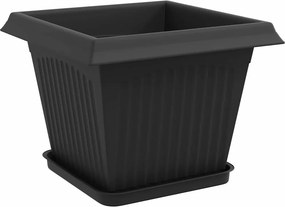 Květináče 6 ks Černá Plast 3403300