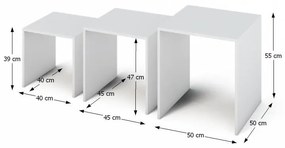 Příruční stolek 3 ks SIPANI NEW Tempo Kondela