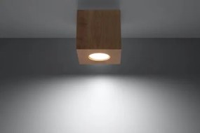 Stropní svítidlo SOLLUX Quad GU10 1x40W bez zdroje SL.0493 přírodní dřevo