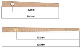 HRP20 - Kompletní hodinový strojek s tichým chodem včetně ručiček