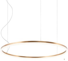 REDO Group 01-1713-DALI Orbit direct, závěsné kruhové svítidlo, 55W LED 3000K stmívatelné DALI, bronz, prům. 80cm