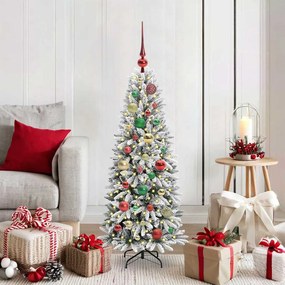 Umělý vánoční stromeček Bílá 120 cm PVC, plast, ocel a PE 3396029