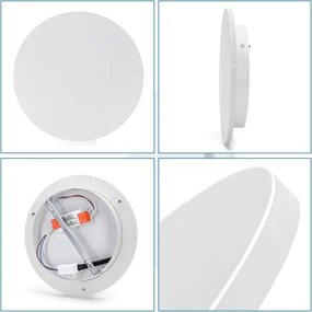 Aigostar - LED Nástěnné svítidlo LED/12W/230V 6500K 25 cm bílá