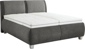 XXXLutz ČALOUNĚNÁ POSTEL, 180/200 cm, šedá, modrošedá Beldomo - Sleep - Postele s úložným prostorem - 002873002202