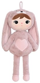 Metoo Panenka králík růžový XL 70 cm