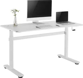 Ergo Office ER-401W bílá / Stůl / Ruční nastavení výšky