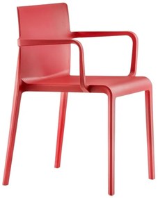 OnaDnes -20% Pedrali Červená plastová jídelní židle Volt 675