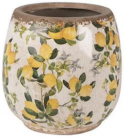 Keramický květináč YELLOWBLOOM Clayre &amp; Eef 6CE1608S