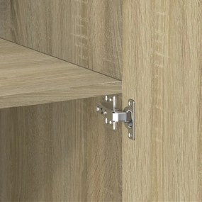 Skříň highboard dub sonoma 80 x 42,5 x 185 cm kompozitní dřevo 3281436