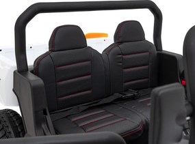 Ramiz Dětské auto Pick-Up Speed 900 bílé + pohon 4x4 + pohyblivá korba + zavazadlový prostor + dálkové ovládání + lopatka + LED a zvuky