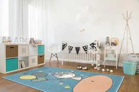 Dětský koberec Lima 9393B modrý/růžový