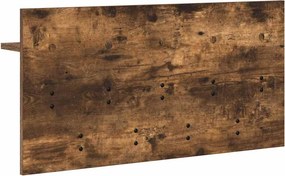 věšák, nástěnný, 1 prkno, háčky, kompozitní dřevo, 40x80x12 cm, kouřový dub, Dekorino TK20260018